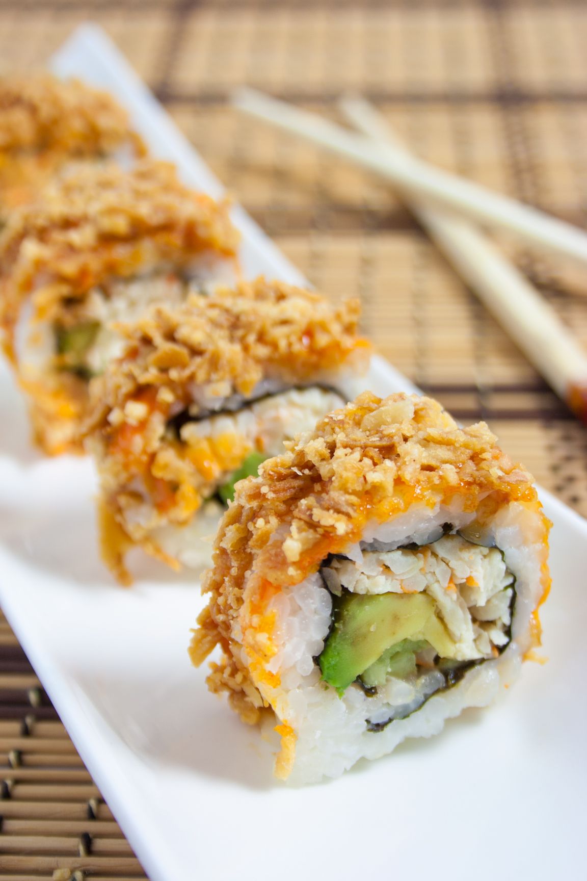 What is a crunchy crab roll?