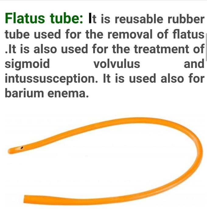 What is a flatus tube?