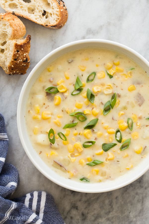What is a good recipe for potato corn chowder?