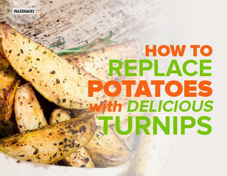 What is a good substitute for potatoes in mashed turnips?