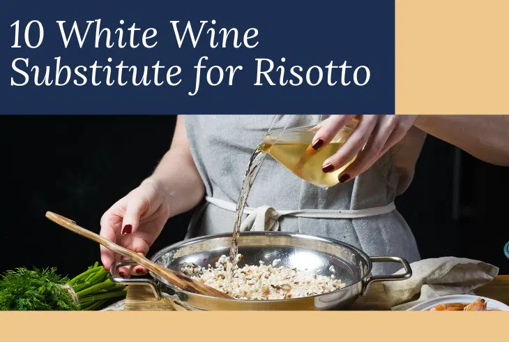 What is a good substitute for white wine in risotto?