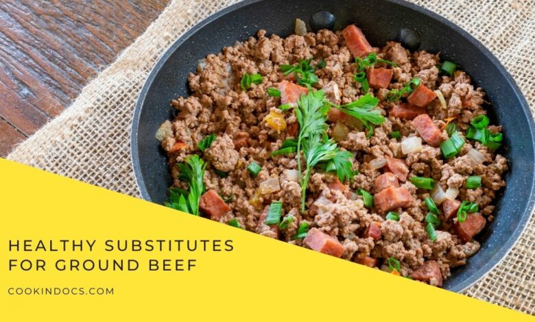 What is a healthier option for ground beef?