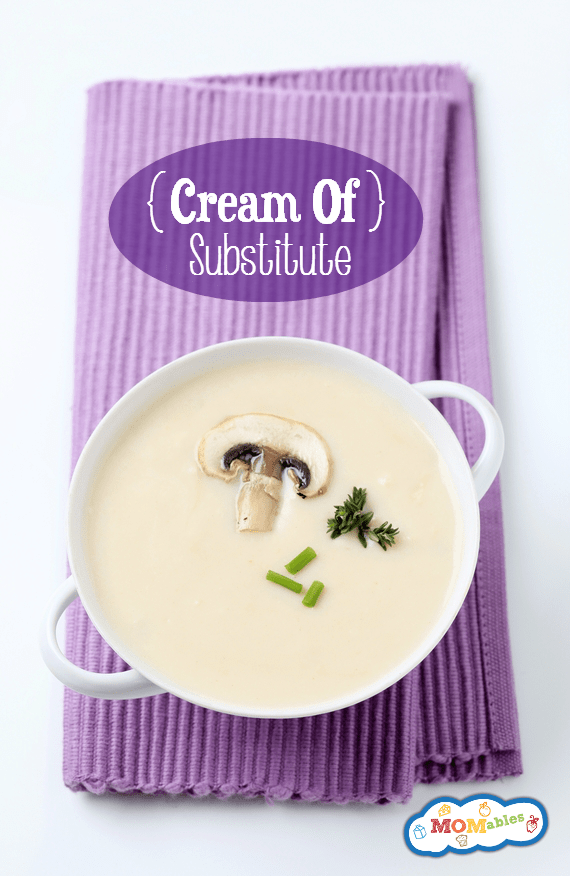 What is a healthier substitute for cream of mushroom soup?