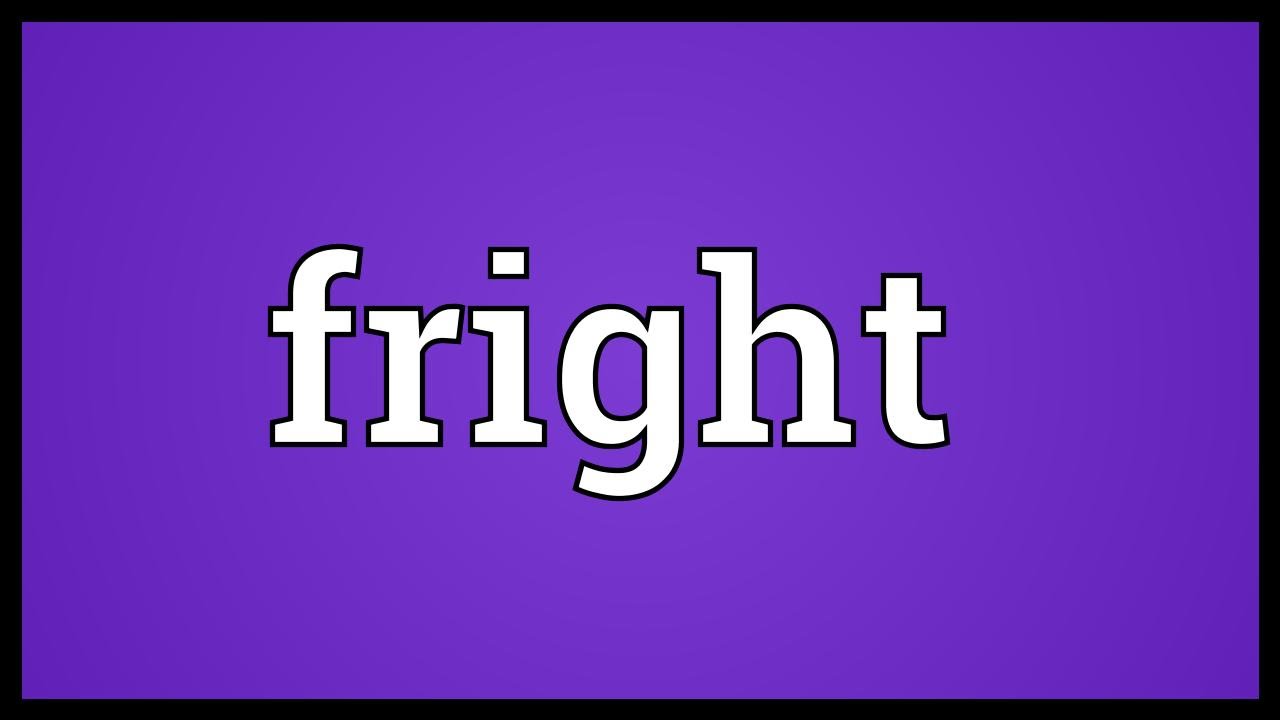 What is a meaning of fright?