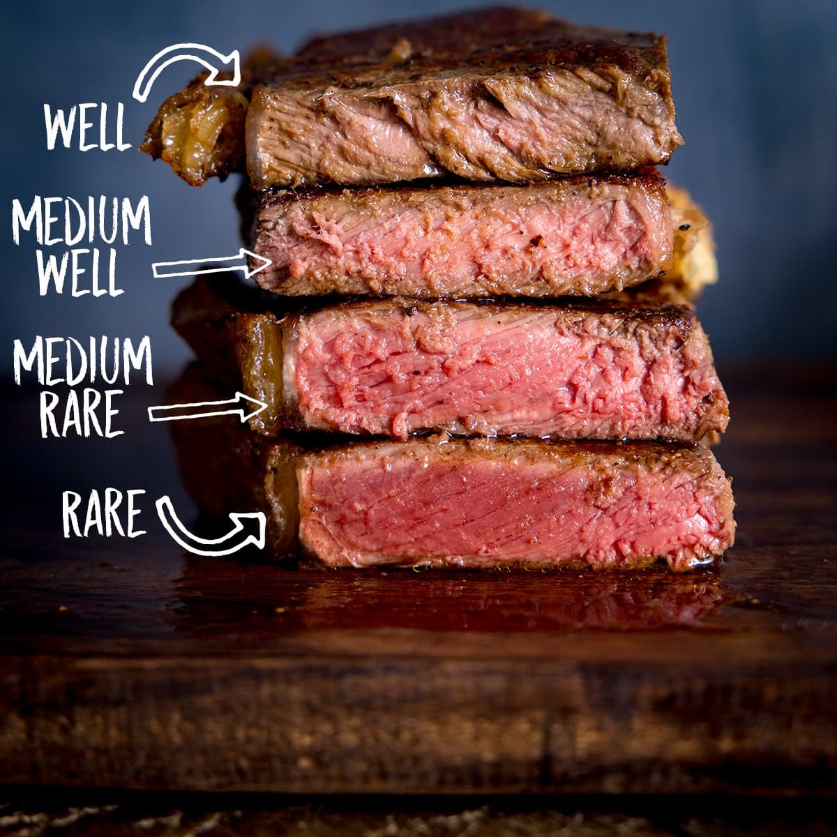 What is a medium cooked steak?