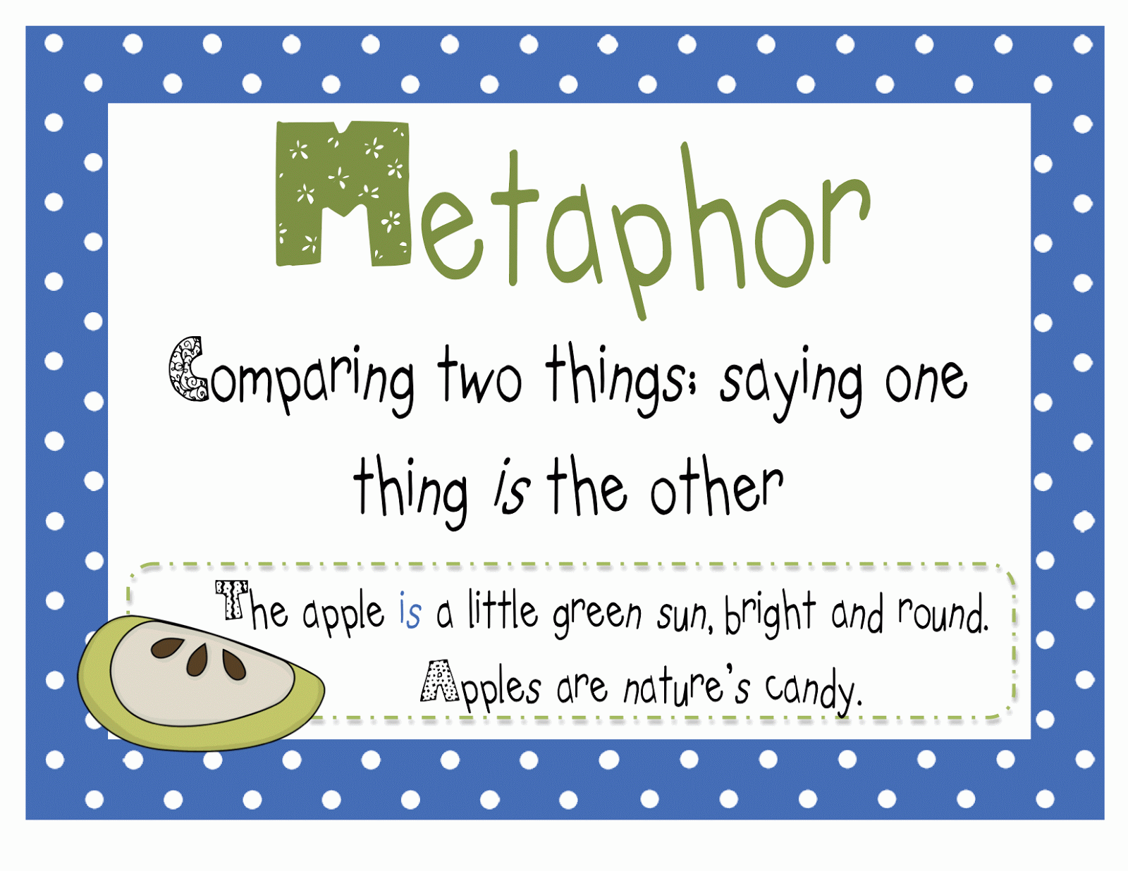 What is a metaphor 4 Kids?