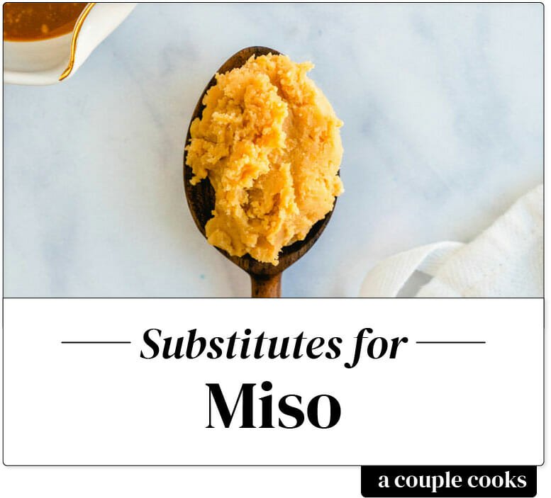 What is a substitute for miso?
