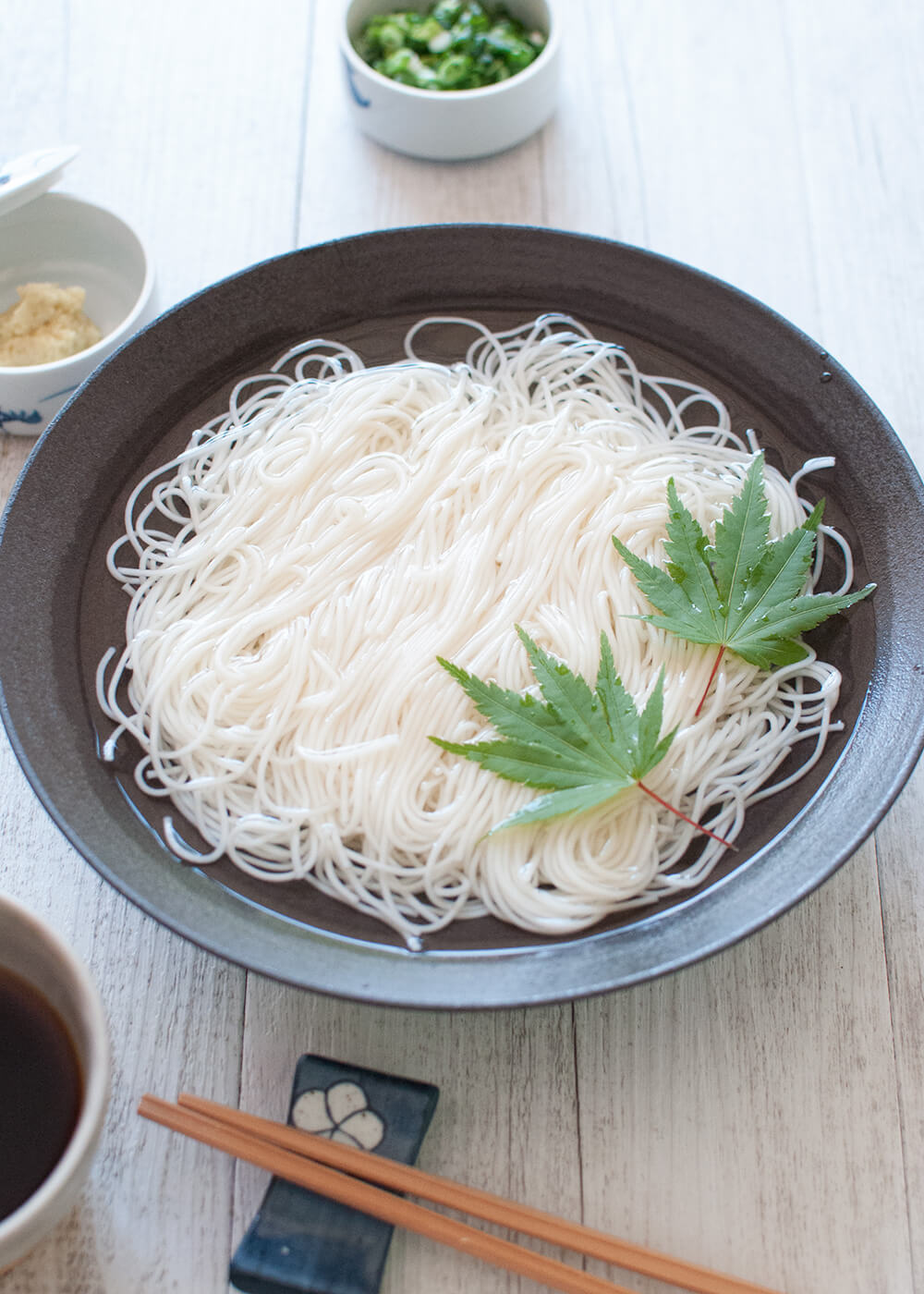 What is a thin Japanese noodle called?