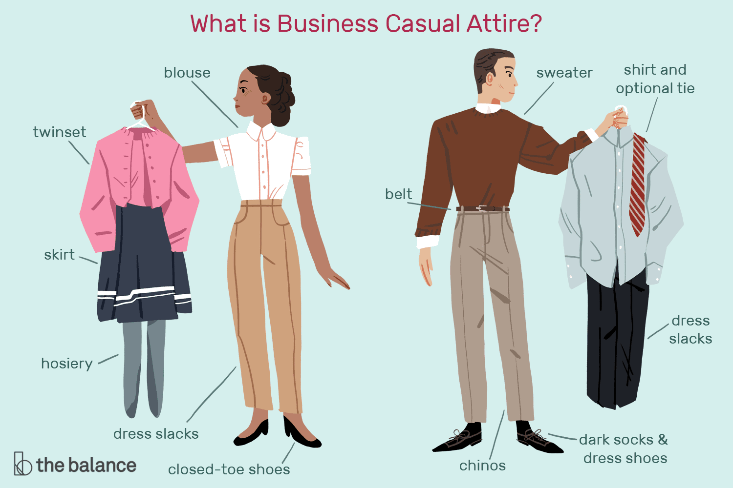 What is acceptable attire for business casual?