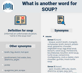 What is another name for soup?