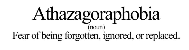 What is Athazagoraphobia?