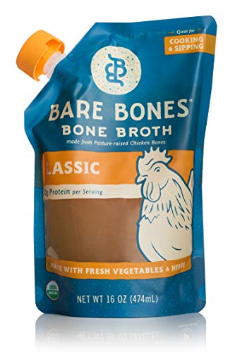 What is bare bones chicken bone broth?