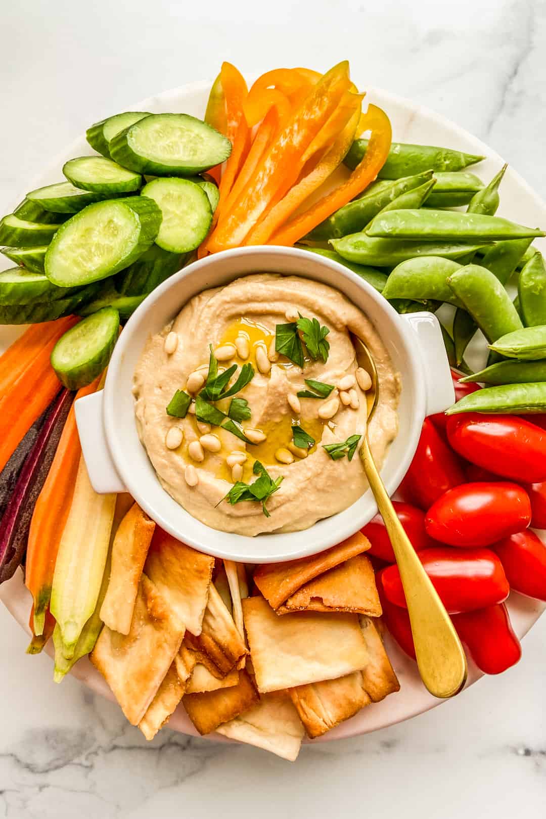 What is best to dip in hummus?