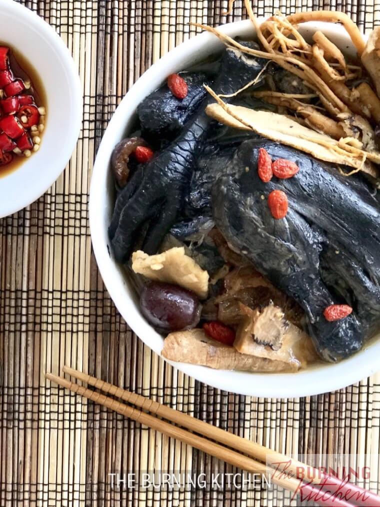 What is black chicken soup good for?