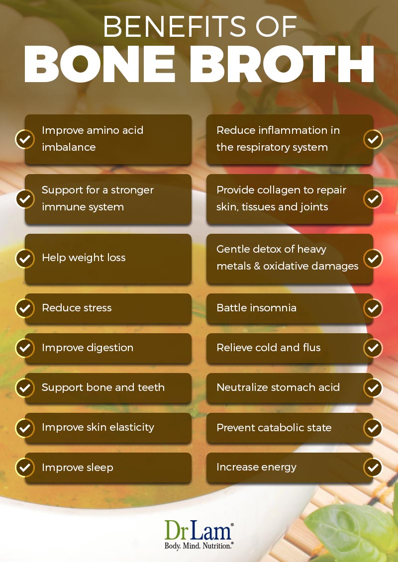 What is bone broth good for in the body?