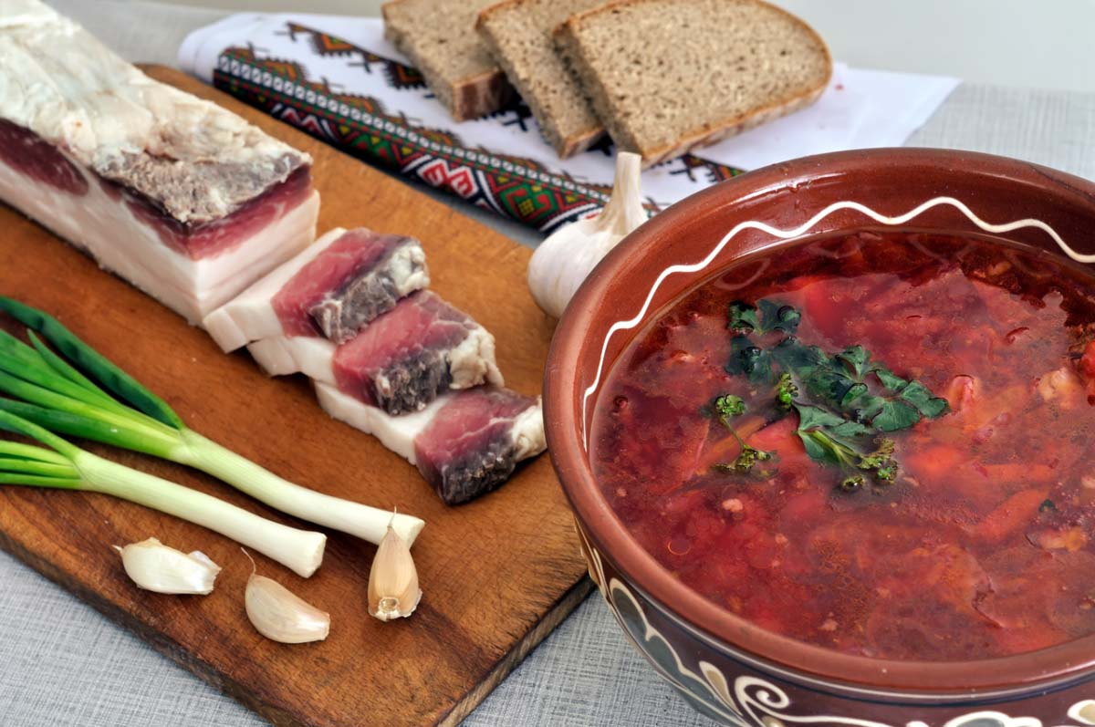 What is borscht and Salo?