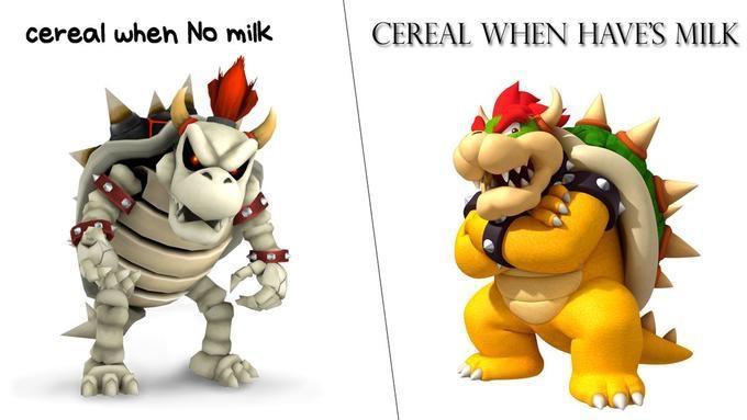 What is cereal without milk called?