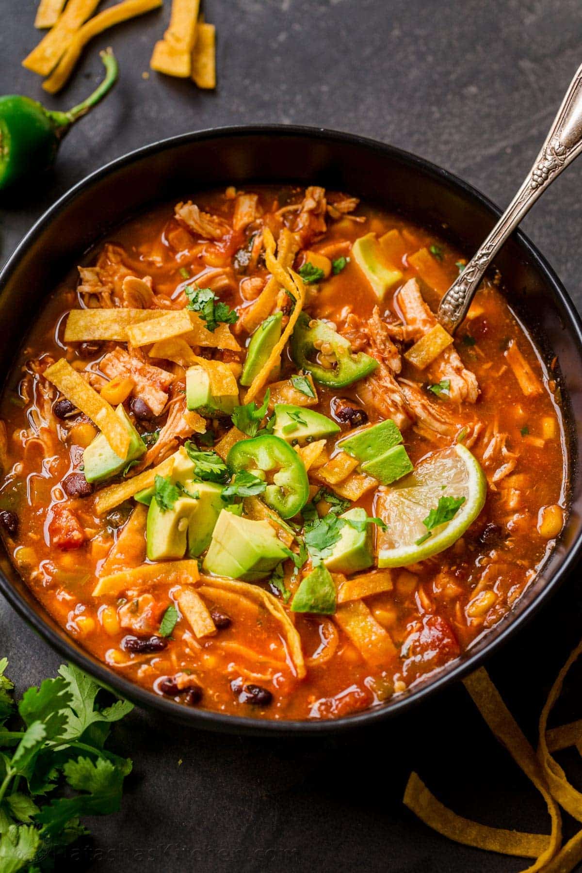 What is chicken tortilla soup?