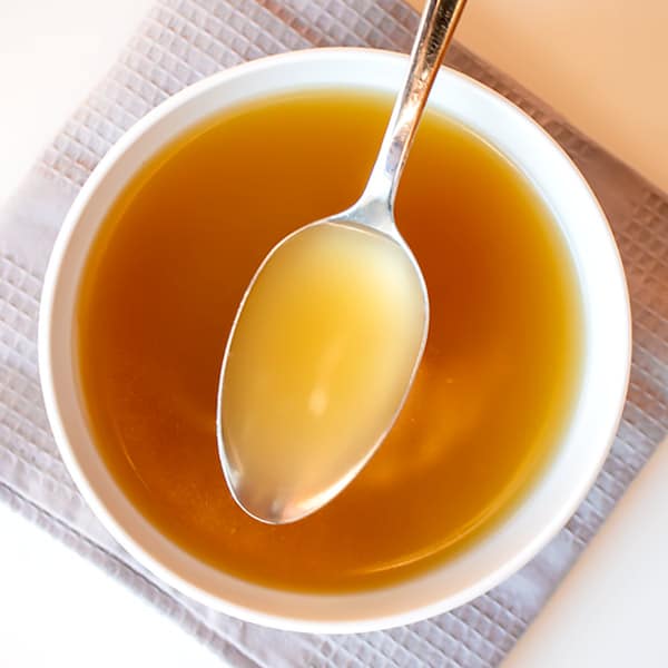 What is clear broth used for in soup?