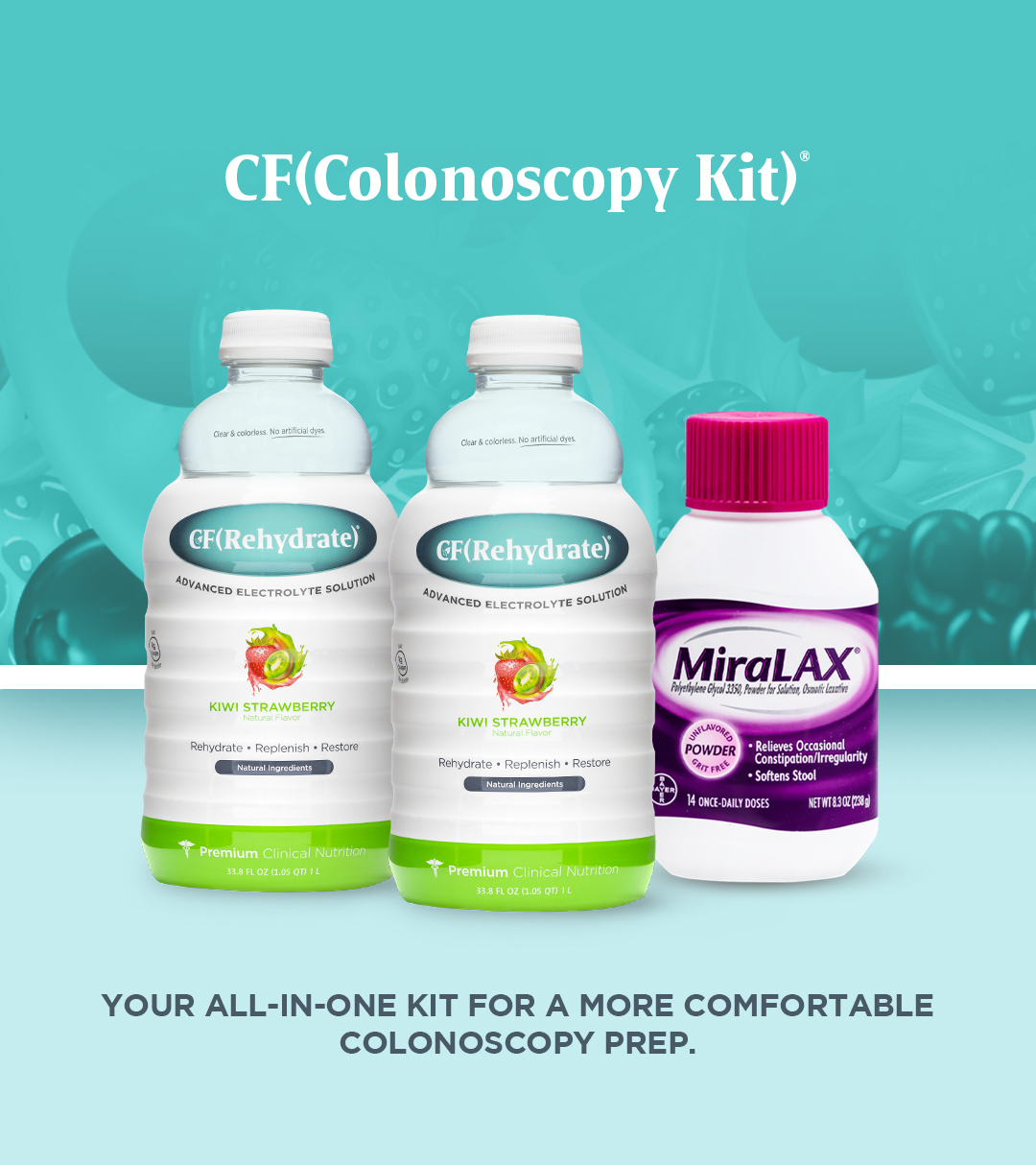 What is colonoscopy prep solution made of?