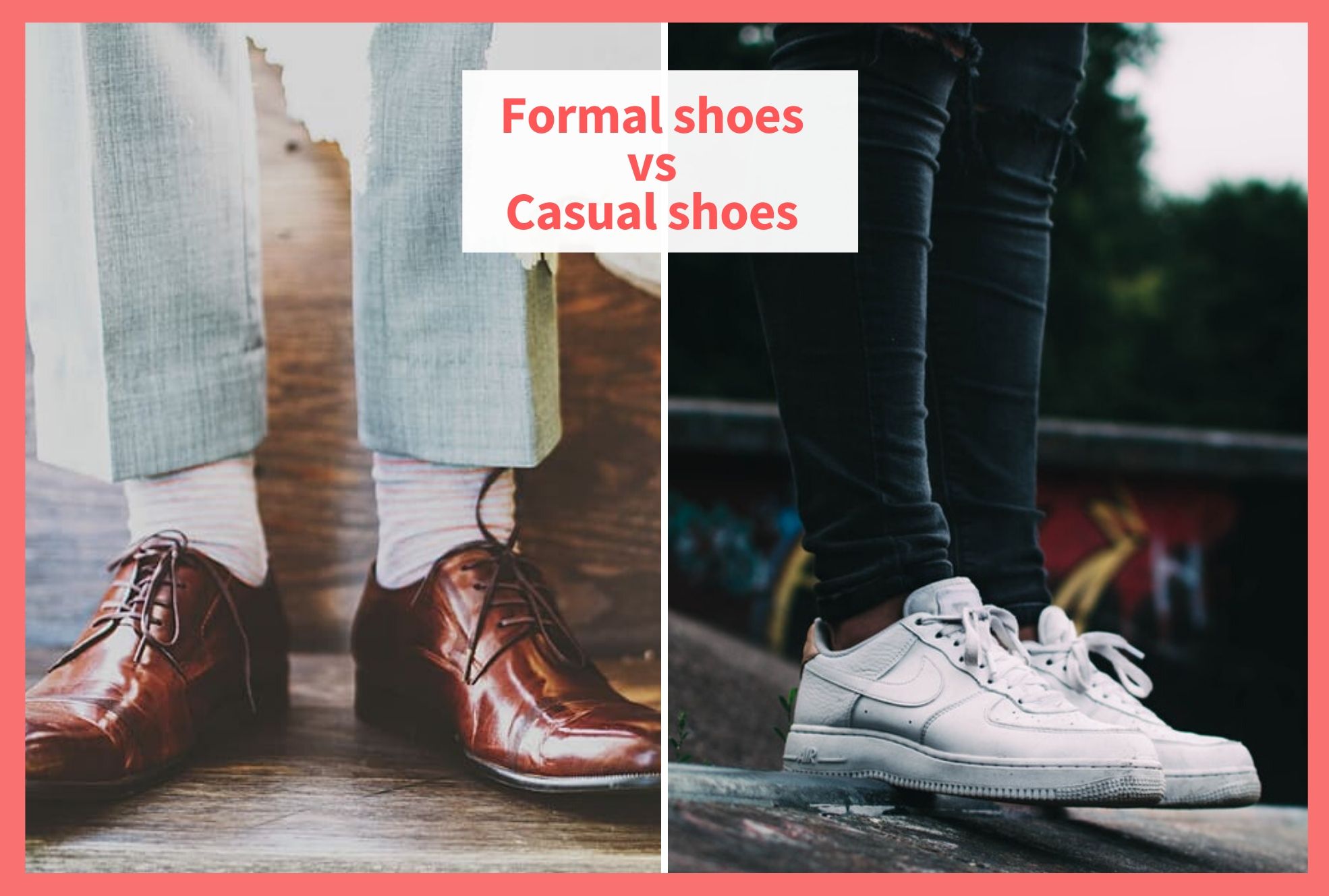 What is considered a casual shoe?