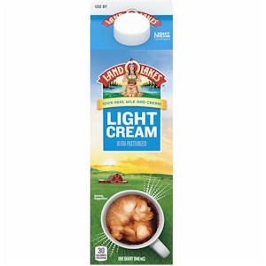 What is considered a light cream?