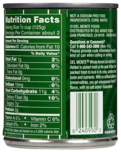 What is considered high sodium in canned food?