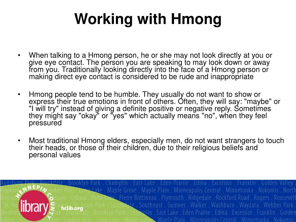What is considered rude in Hmong culture?