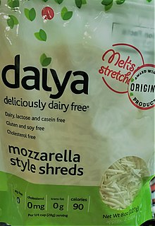 What is dairy free cheese called?