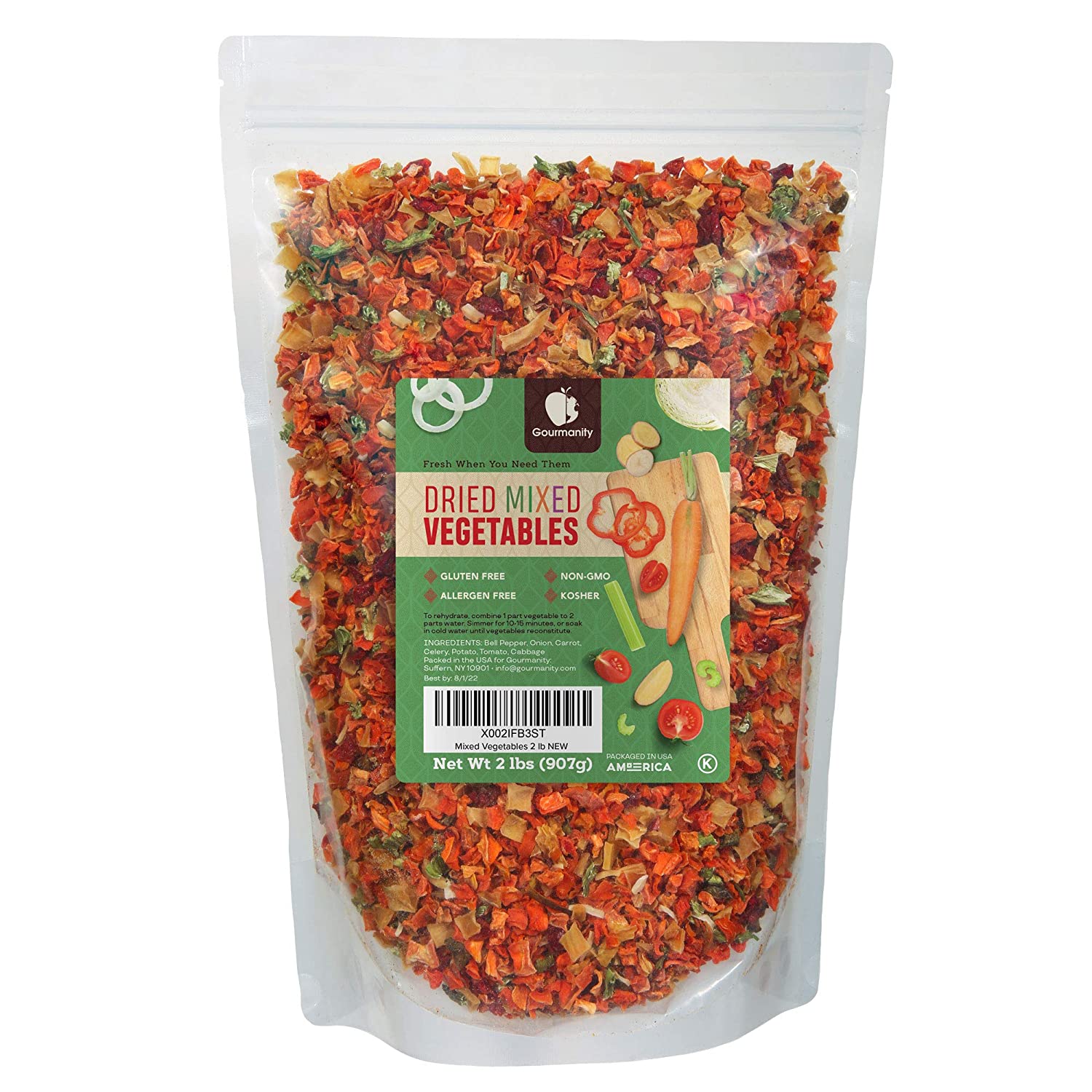 What is dehydrated vegetable mix?