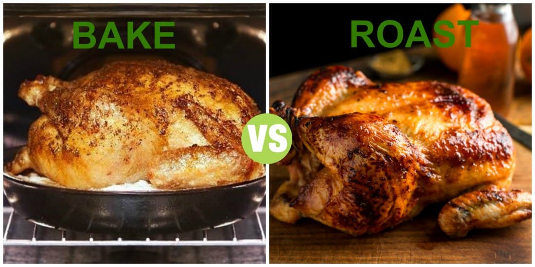 What is difference between roast and bake?