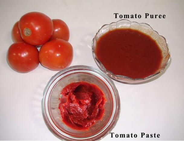 What is difference between tomato sauce and puree?