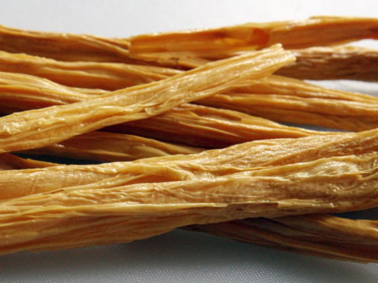 What is dried tofu skin used for?