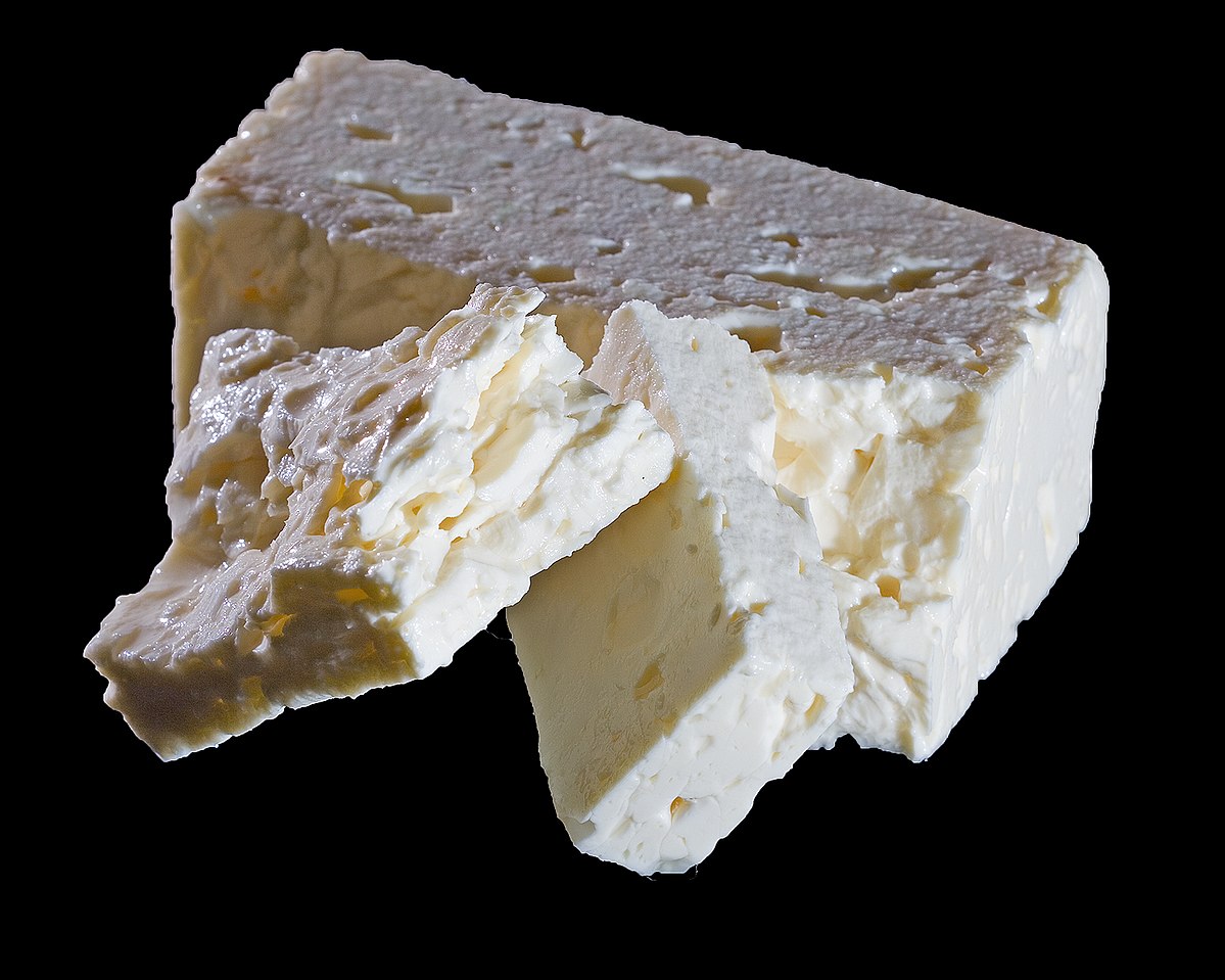 What is feta cheese made from?