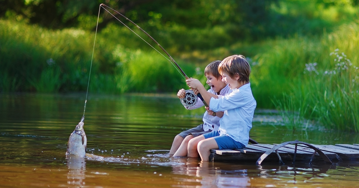 What is fishing for a kid?