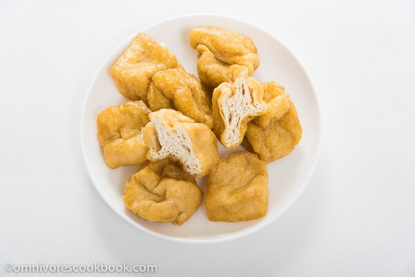 What is fried tofu called in Chinese?