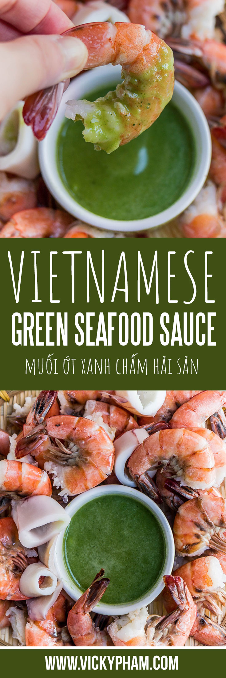 What is green seafood sauce made of?