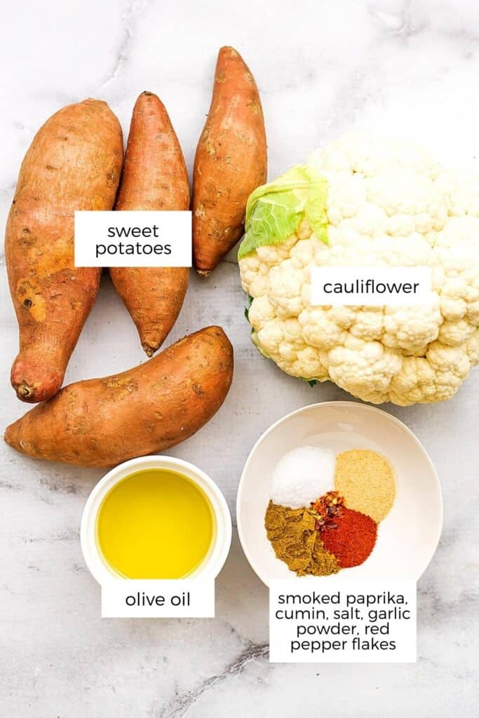 What is healthier sweet potato or cauliflower?