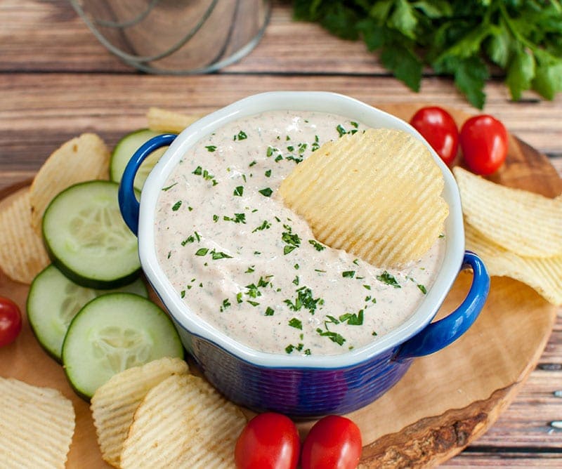 What is healthier than sour cream chip dip?