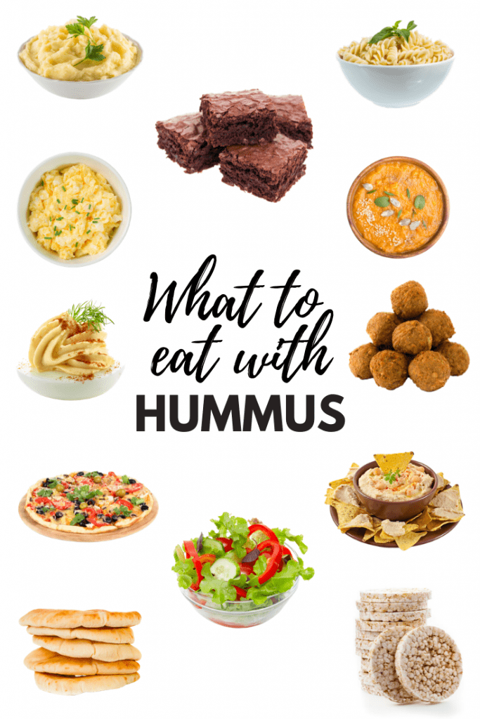 What is healthy to eat with hummus?