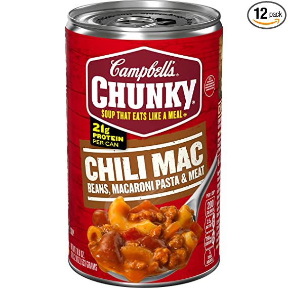 What is in a Campbell's chili mac soup?