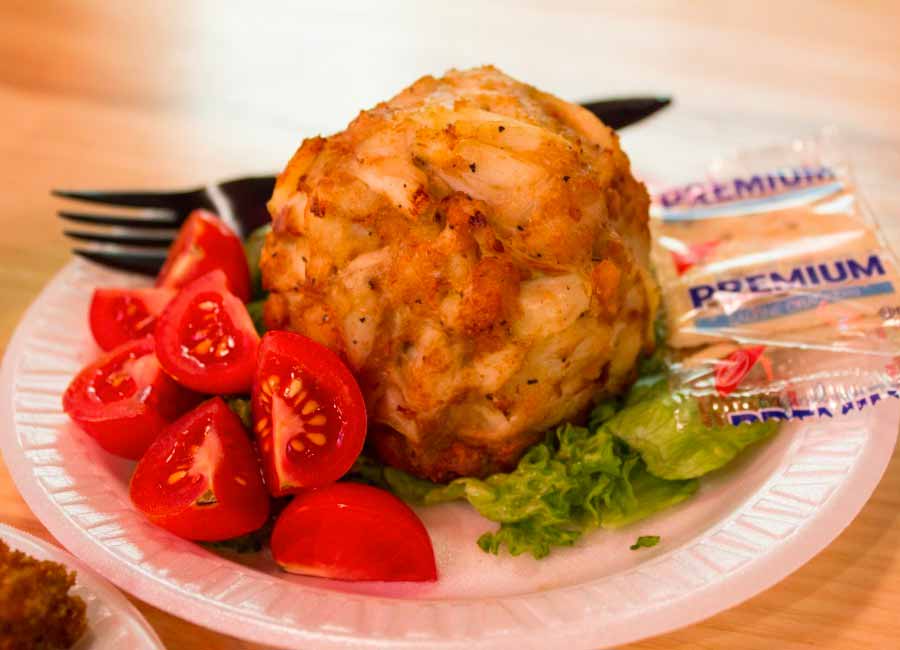 What is in a crab cake from Faidley’s?