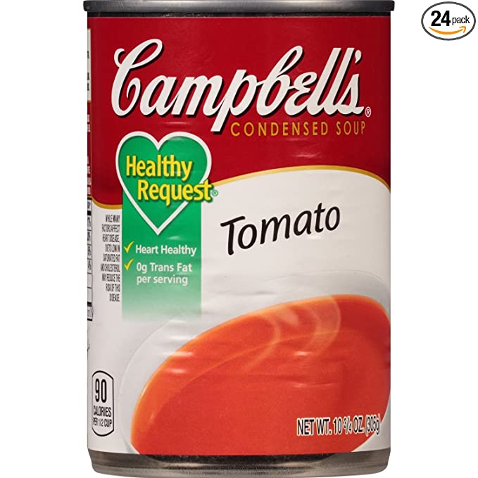 What is in Campbell’s condensed Healthy Request® tomato soup?