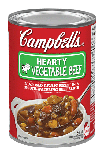 What is in Campbells vegetable beef soup?