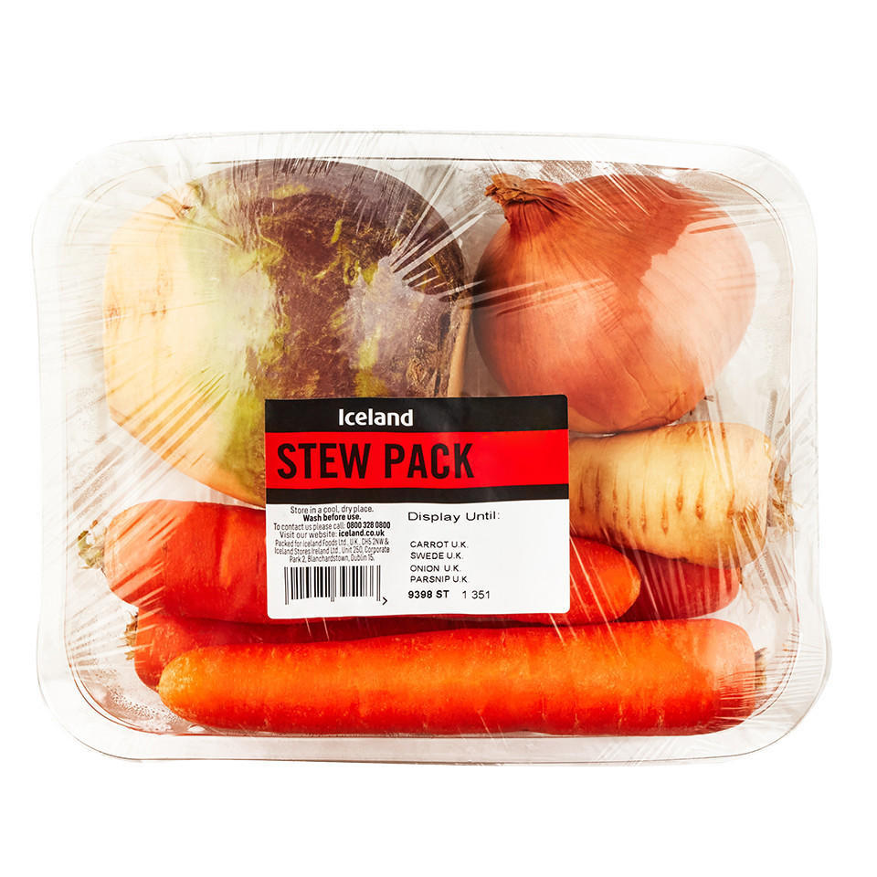 What is in Iceland stew pack?