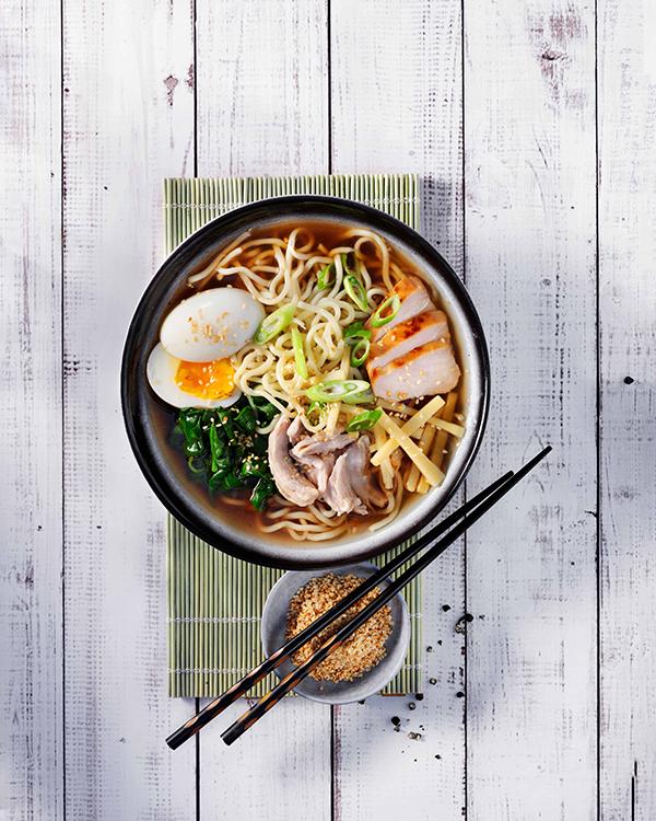 What is in traditional Japanese ramen?
