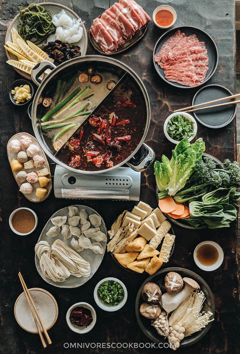 What is inside hot pot?