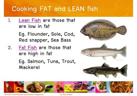 What is lean fish and fat fish?