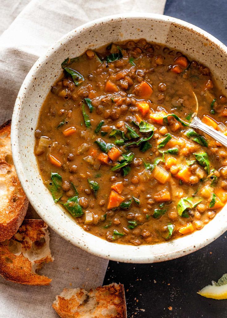 What is lentil and vegetable soup?