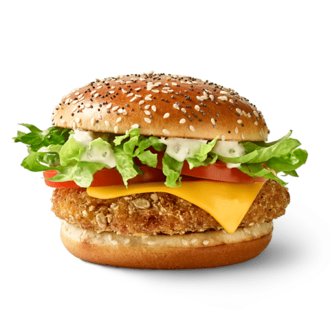 What is Mcdonald's veggie burger made of?